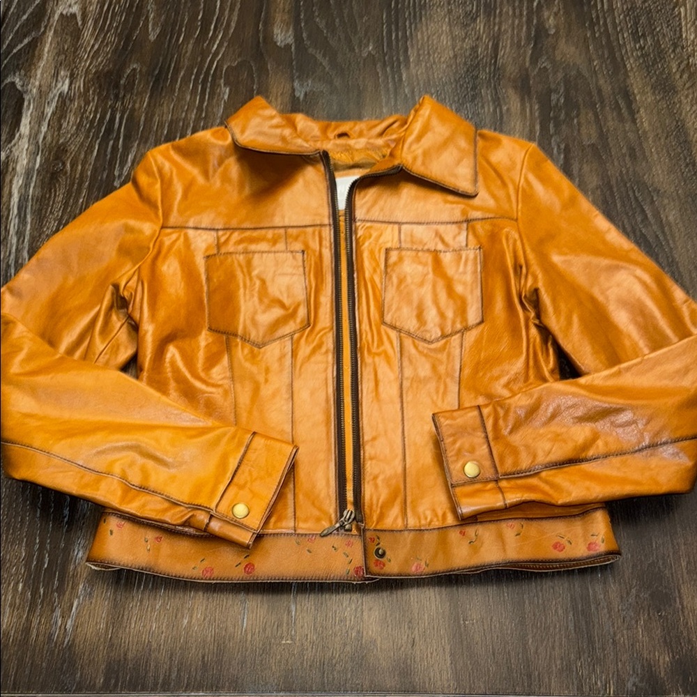Vintage Wilsons Maxima 100% Leather Jacket Golden Bro… - Gem